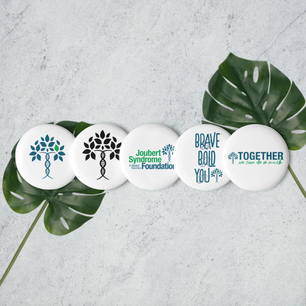 Set of buttons - Joubert Syndrome & Related Disorders Foundation